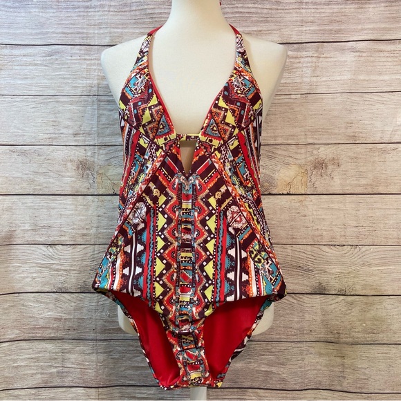 BECCA | Swim | Becca By Rebecca Virtue Onepiece Swimsuit Boho Beachcore ...